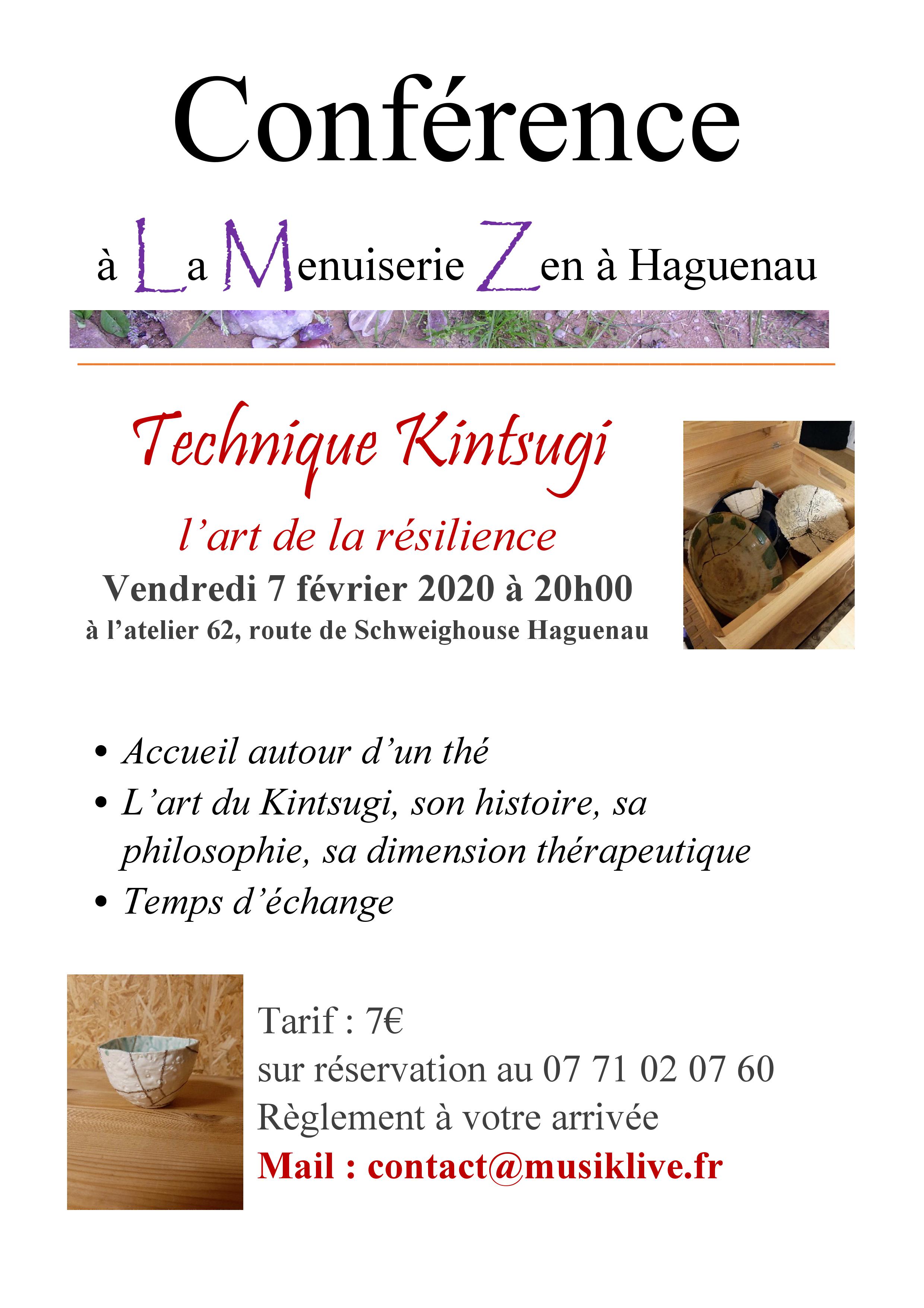 La menuiserie zen - Conférence : Le Kintsugi ou l'art de la résilience